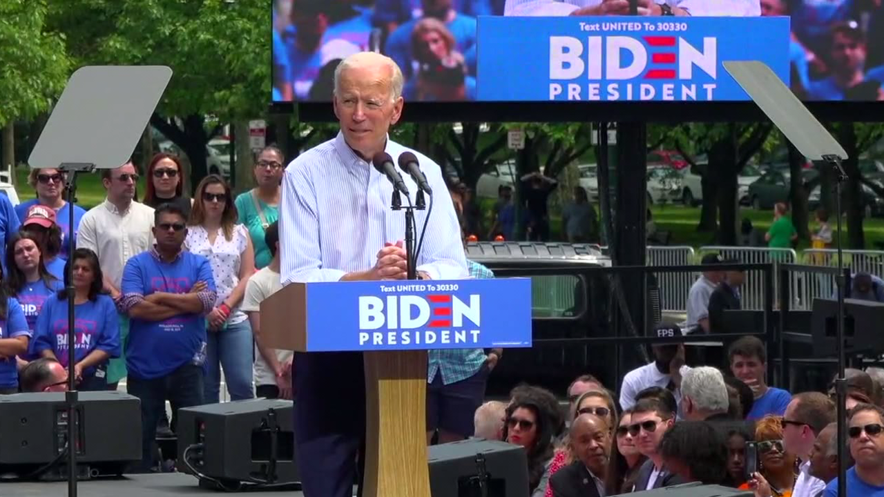 Biden calls for national unity at Philadelphia rally