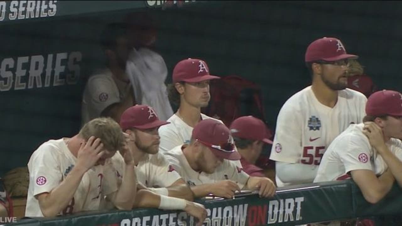 Oregon St. wins 5-3 to force Game 3; Hogs crying over foul | FOX 4 ...