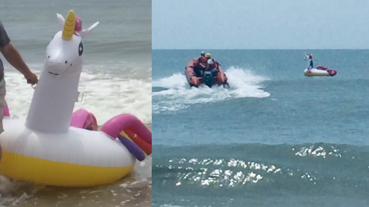 'Seconds is all it takes': Boy on unicorn raft rescued after drifting ...