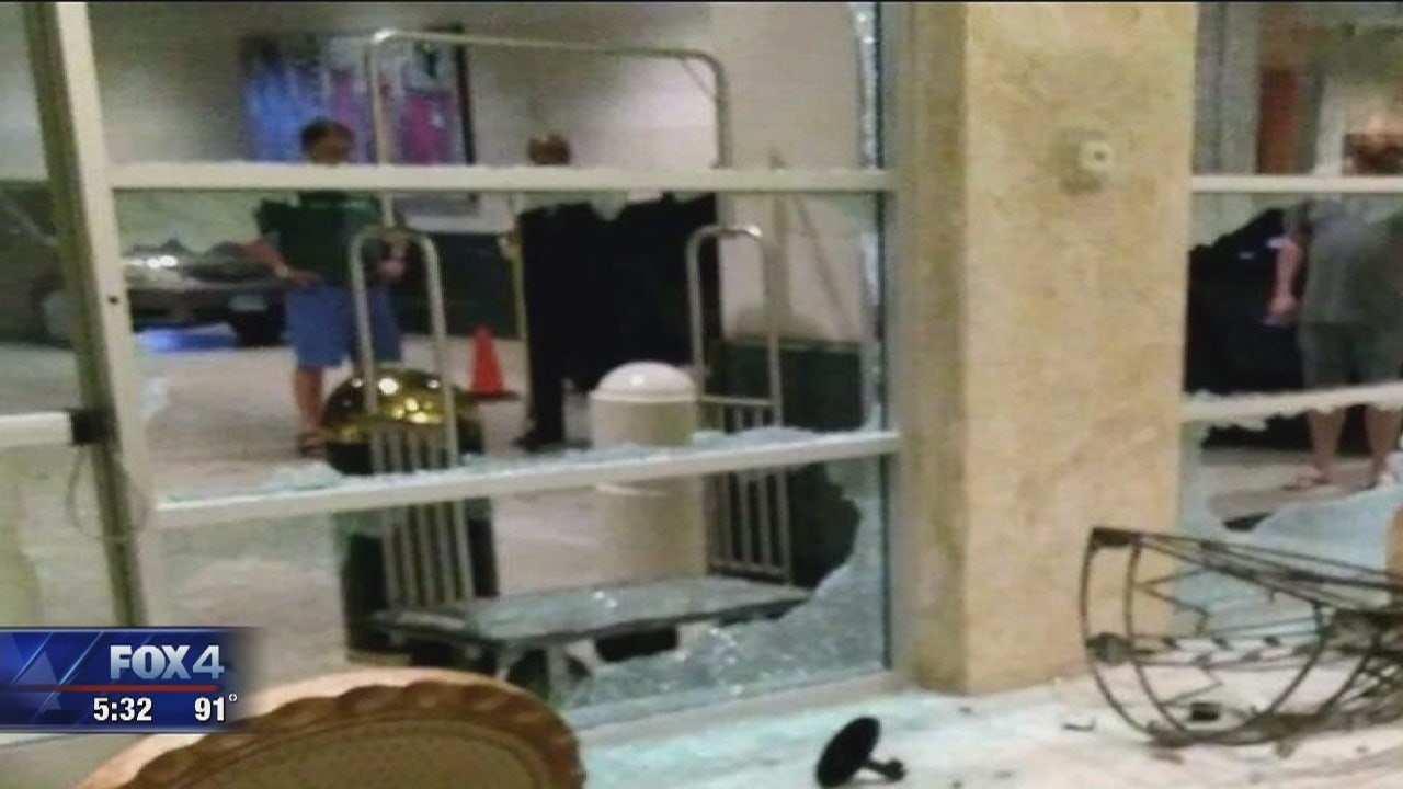 Man arrested for vandalizing downtown high-rise building | FOX 4 Dallas ...