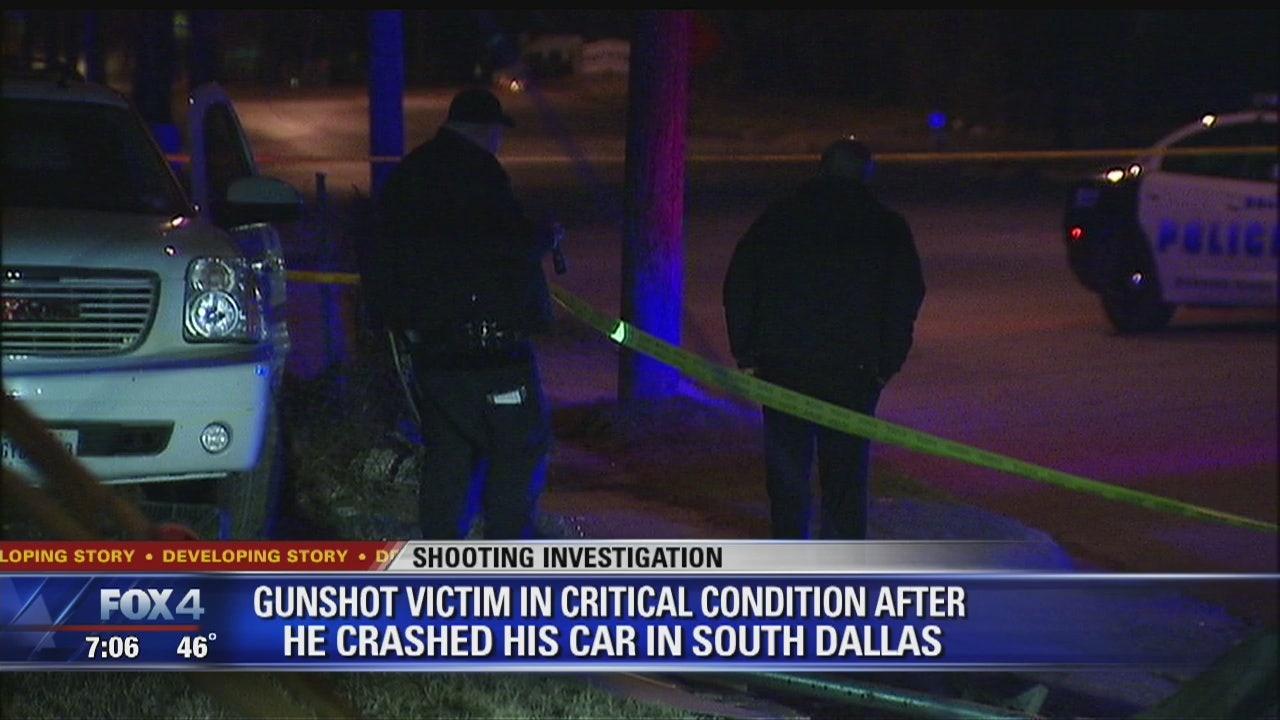 DPD: Gunshot victim crashes car