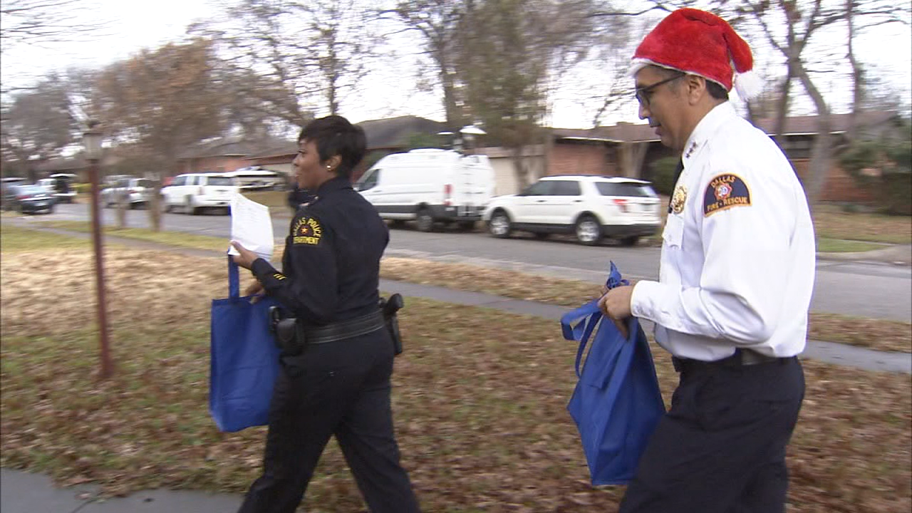 Day of Caring: Police officers, firefighters help deliver meals | FOX 4 ...