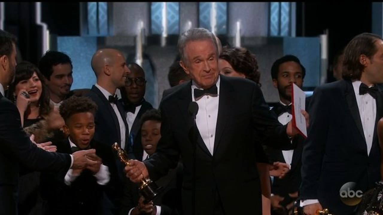 Here's what happened onstage during the Oscars' mistake