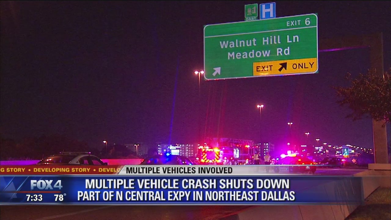Multiple Vehicle Crash Shuts Down Part Of U S 75