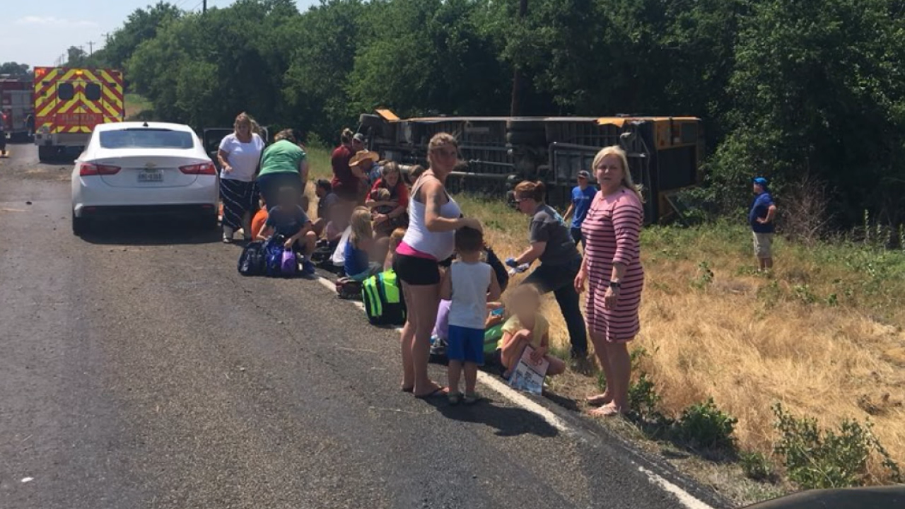 Off-duty EMT helped kids after Northwest ISD bus flipped over | FOX 4 ...