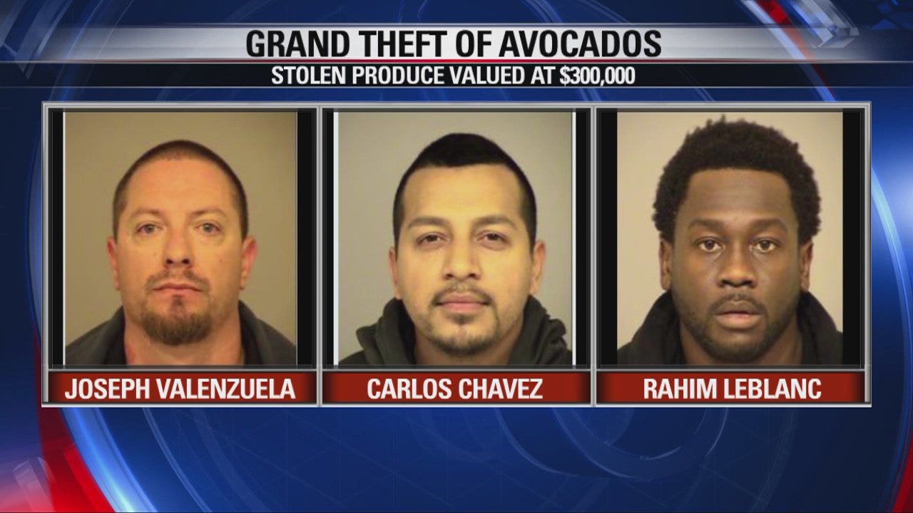 Grand theft avocado: 3 arrested in $300K California theft | FOX 4 ...