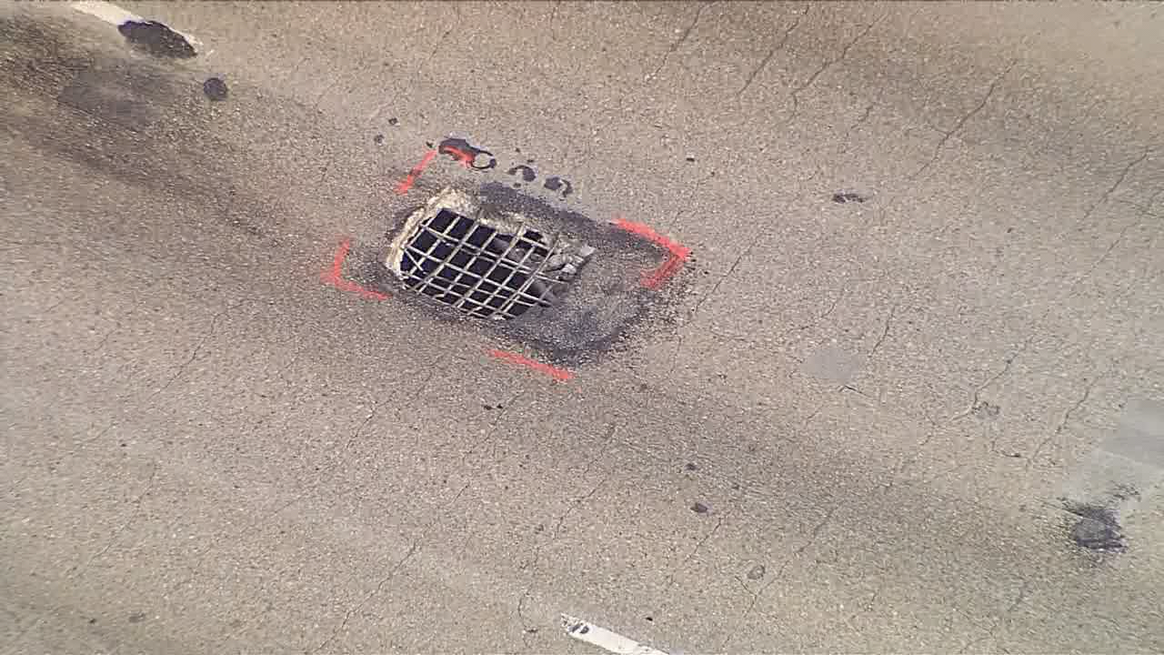Large pothole causing problems on LBJ Freeway | FOX 4 Dallas-Fort Worth