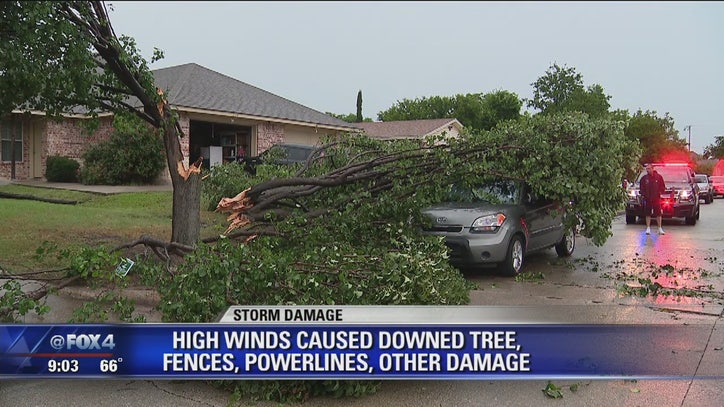 Strong winds cause damage across North Texas following Sunday's storms ...
