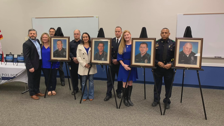 Memorial portraits unveiled for Dallas PD officers killed in 2016 ...