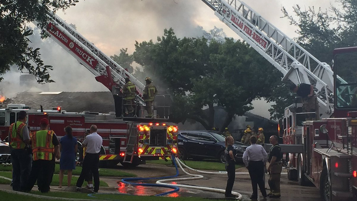 Fire crews battle large house fire in Northwest Dallas | FOX 4 News ...