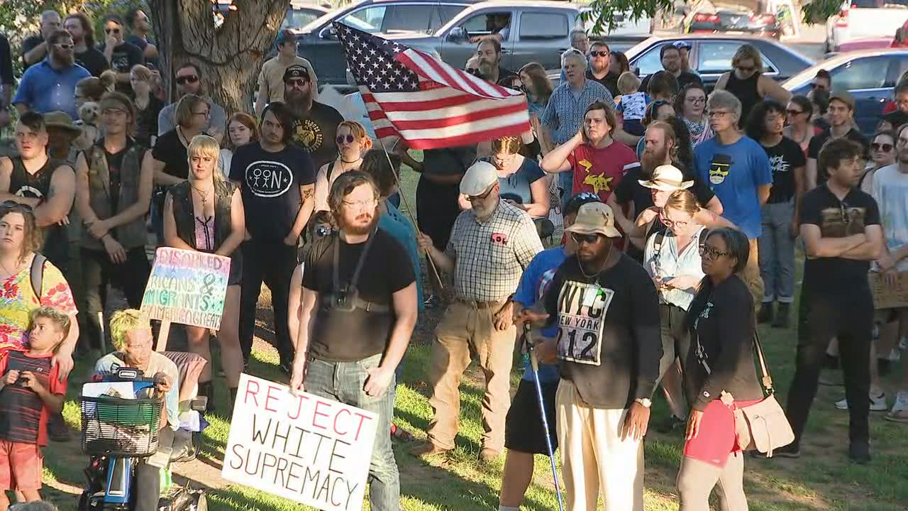 Anti-hate rally held in Denton in response to reported white ...