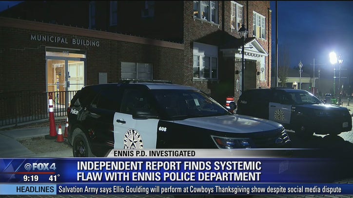 Independent probe finds systematic flaws at Ennis Police Department ...