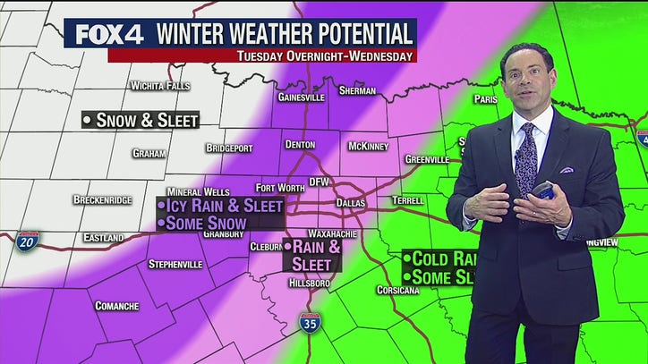 Half of North Texas could see a wintry Wednesday | FOX 4 News Dallas ...