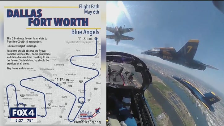 Blue Angels to honor DFW frontline workers with flyover Wednesday | FOX ...