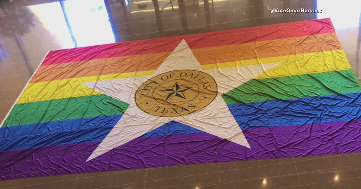 Dallas unveils new flag that will fly for Pride Month | FOX 4 Dallas ...