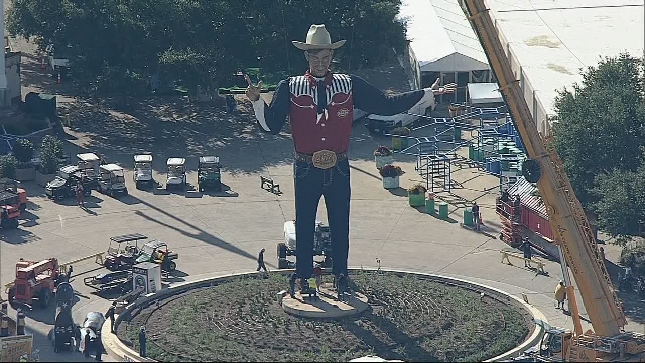 Maskless Big Tex returns to his spot at State Fair of Texas | FOX 4 ...