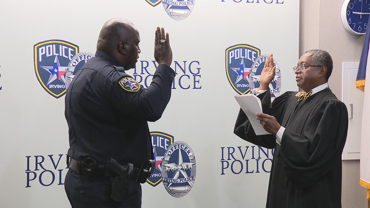 City of Irving swears in first Black police chief in city's history ...