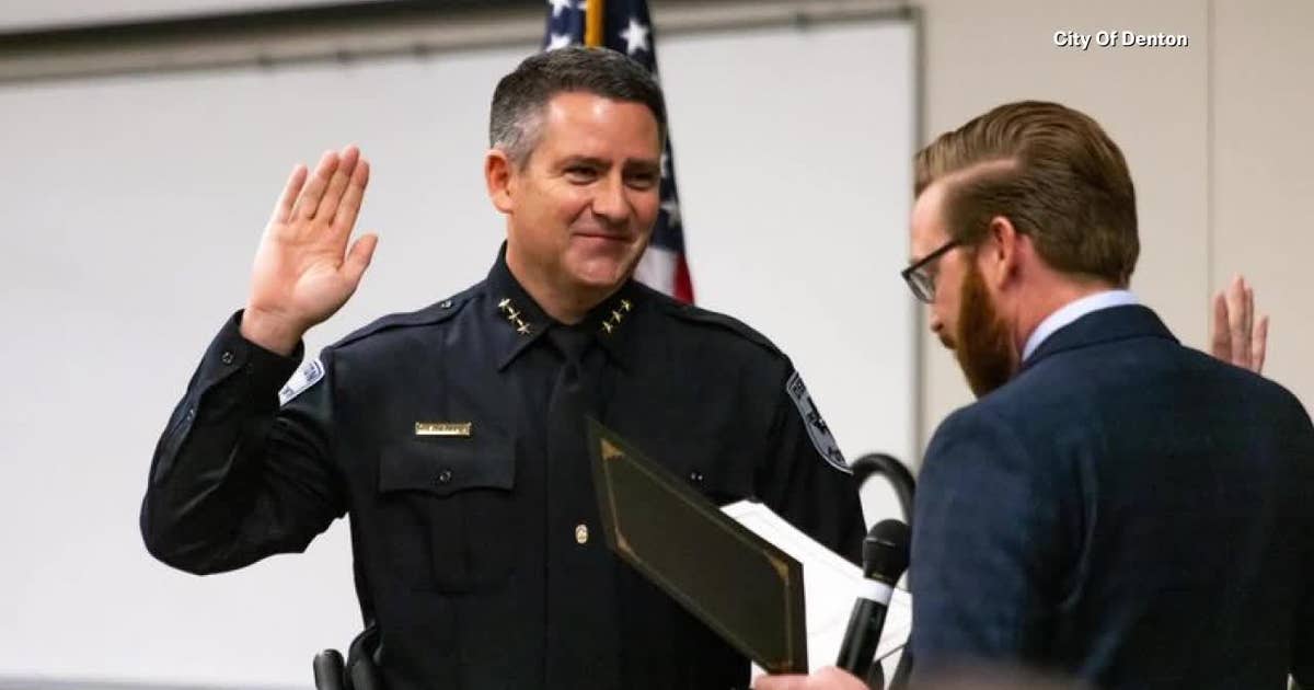 New Denton police chief Doug Shoemaker sworn in | FOX 4 Dallas-Fort Worth