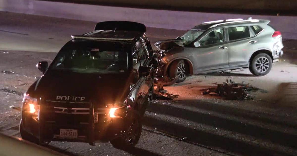 2 Fort Worth police officers, stranded driver hurt in crash | FOX 4 ...