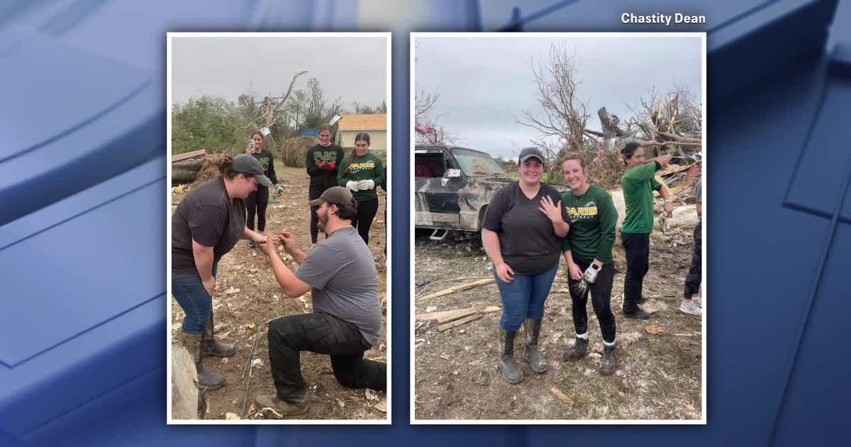 Lamar County tornado victim proposes after finding missing engagement ...