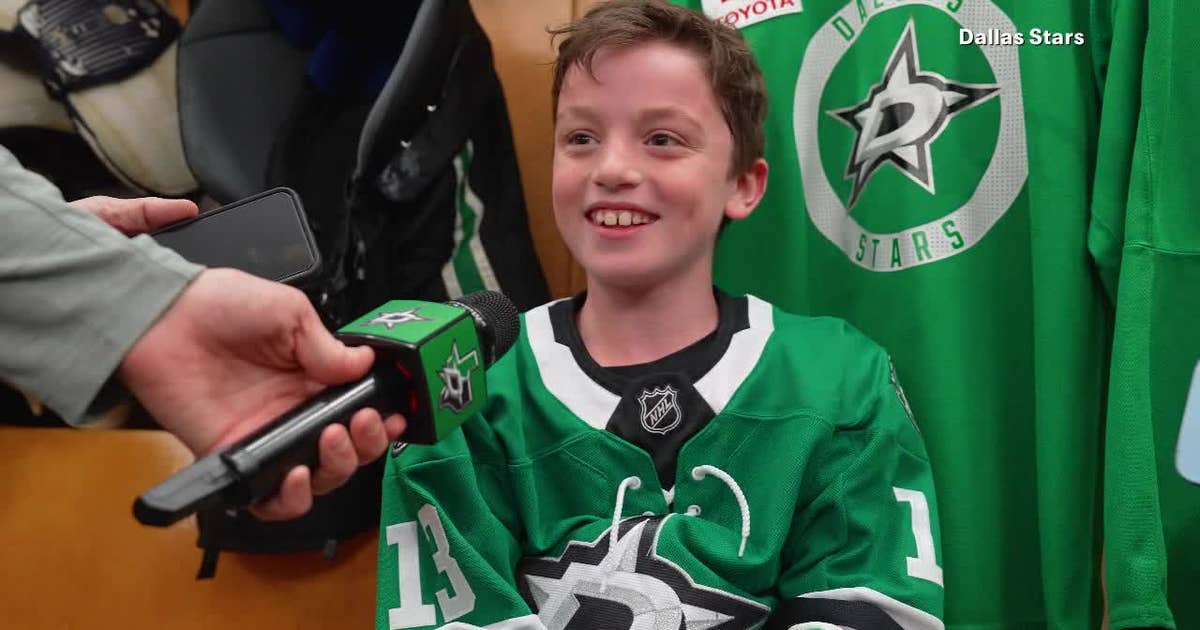 Dallas Stars grant young hockey fan's wish to be on the team | FOX 4 ...