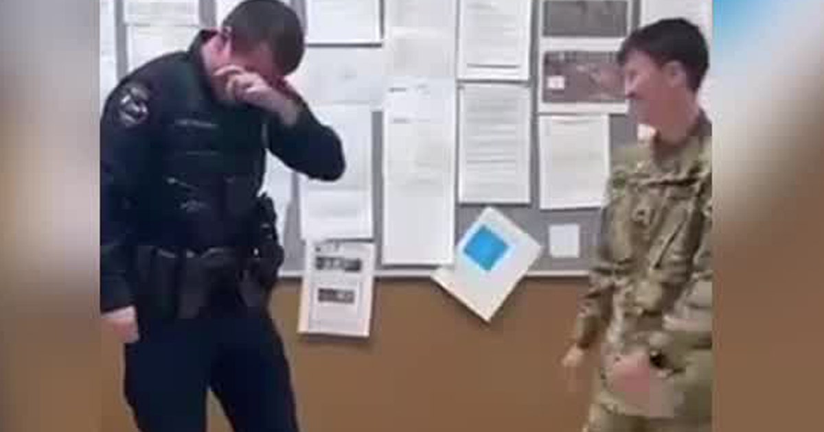 Terrell police officer surprised by sister's return from deployment ...