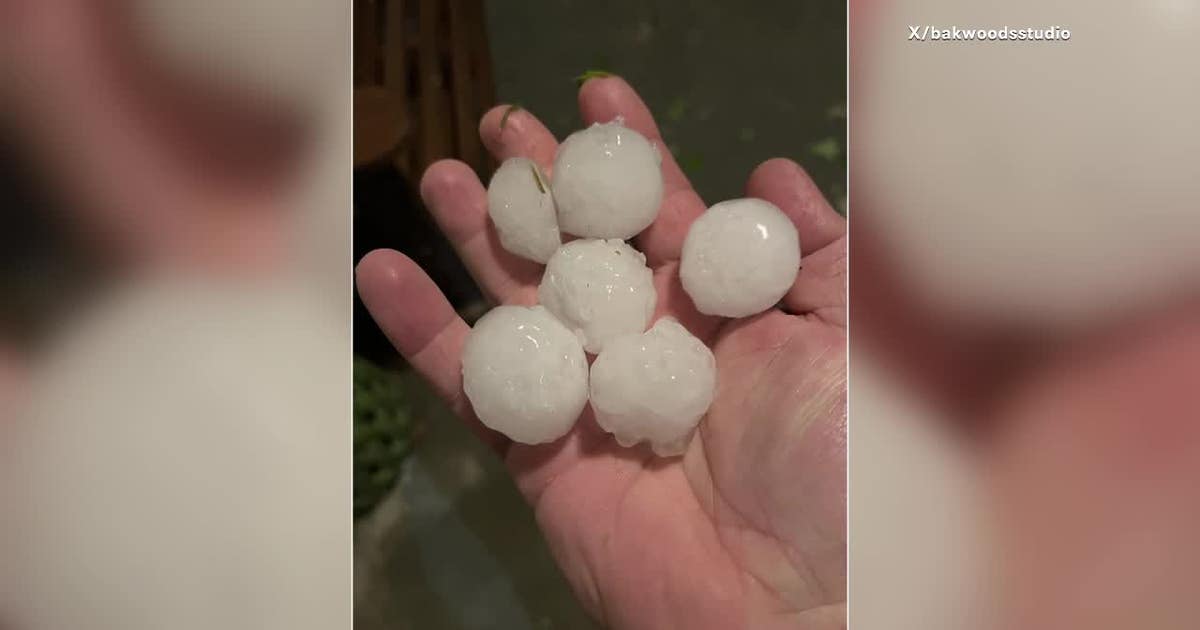 Hail falls in parts of North Texas, flooding follows Monday night ...