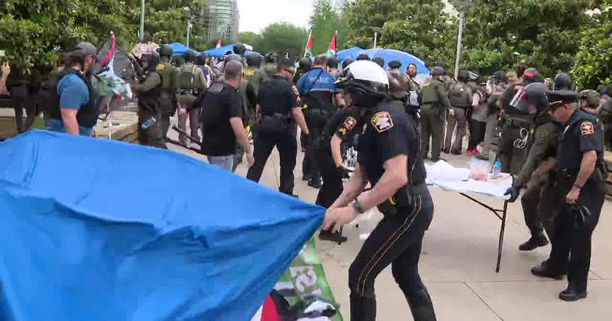 UT Dallas protests: Pro-Palestinian encampment dismantled by law ...