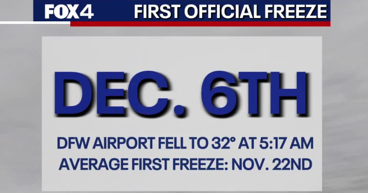 Dallas weather: North Texas sees first freeze of the season, rainy ...