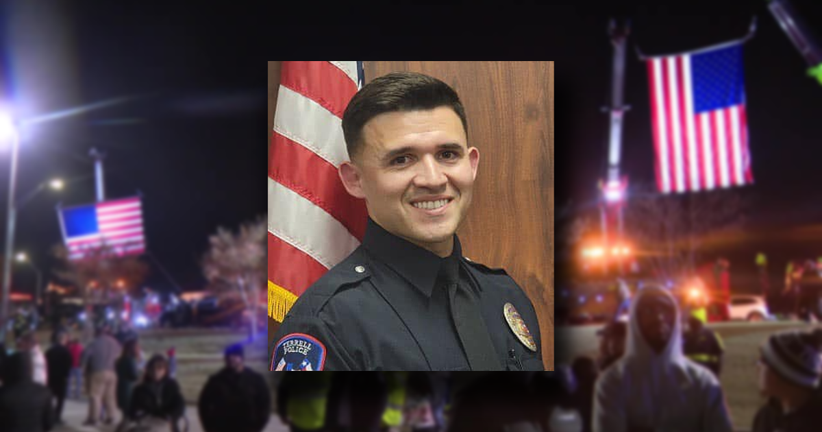 Community honors fallen Terrell police officer Jacob Candanoza | FOX 4 ...