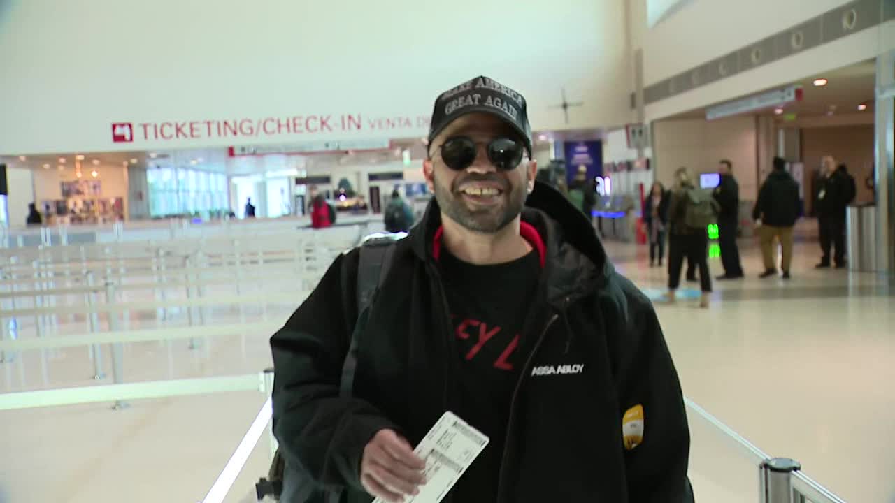 Proud Boys leader Enrique Tarrio after being released from prison ...