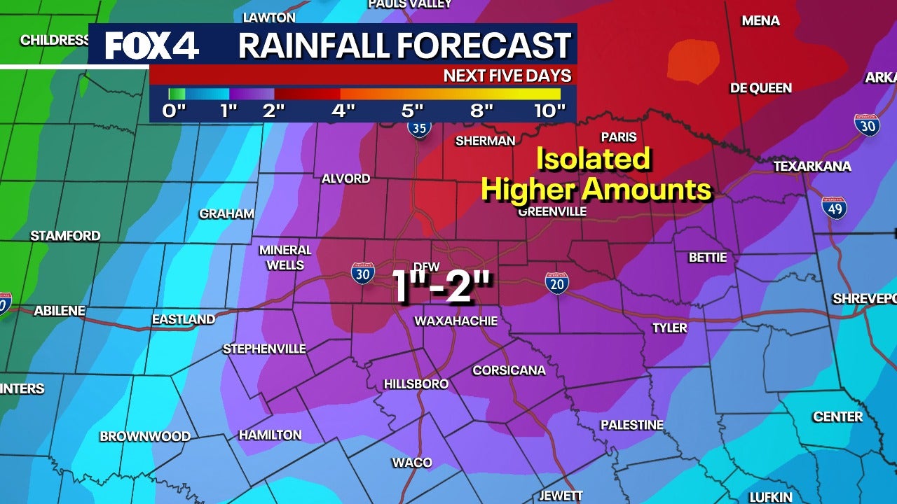 Dallas weather: Heavy rain followed by sunshine and warm temperatures | FOX 4 Dallas-Fort Worth