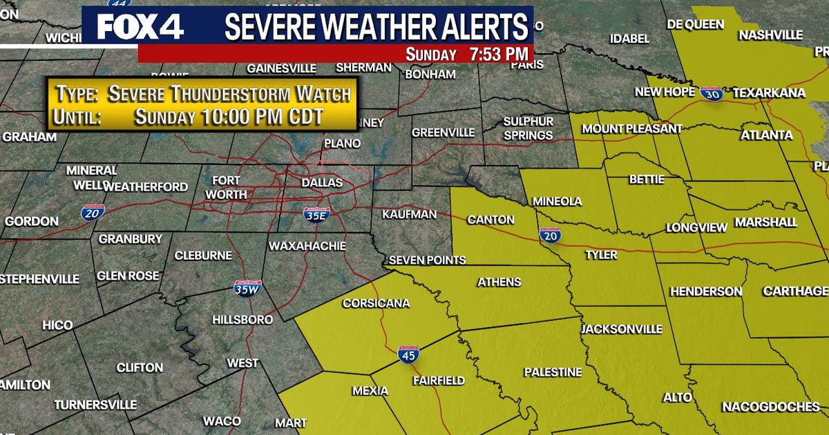 Dallas weather: Severe Thunderstorm Watch in effect, hail falls in ...