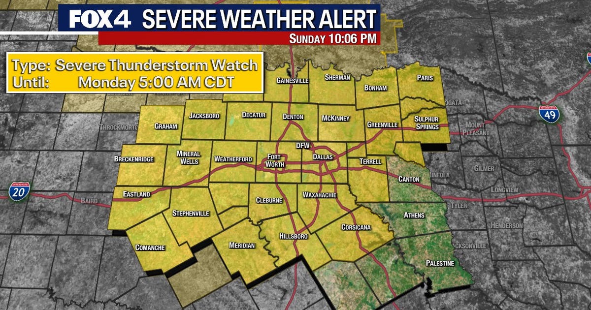 LIVE Dallas Weather: Severe Thunderstorm Watch in place as storms could ...