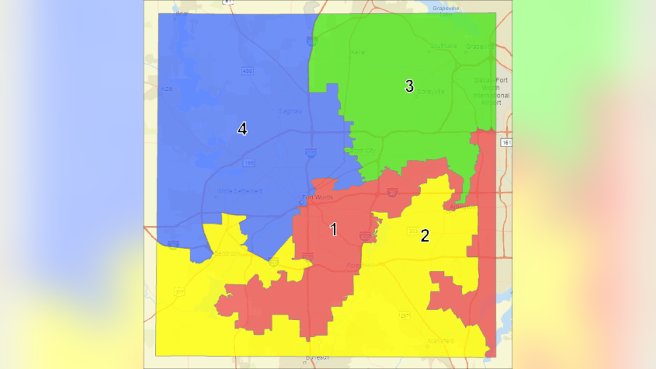Tarrant County Commissioners adopt controversial redistricting map ...