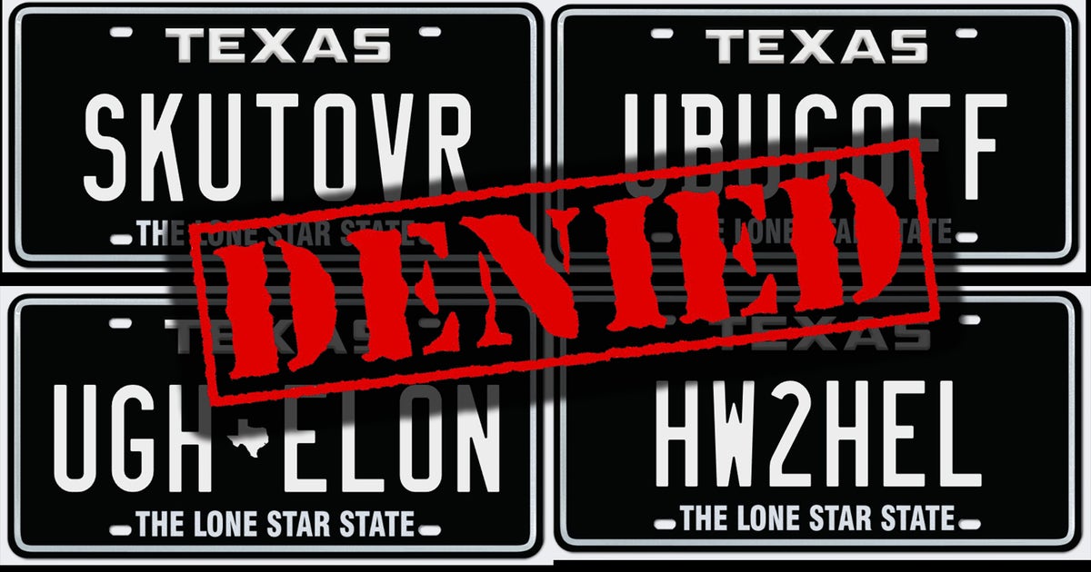2025 rejected personalized license plates in Texas | FOX 26 Houston