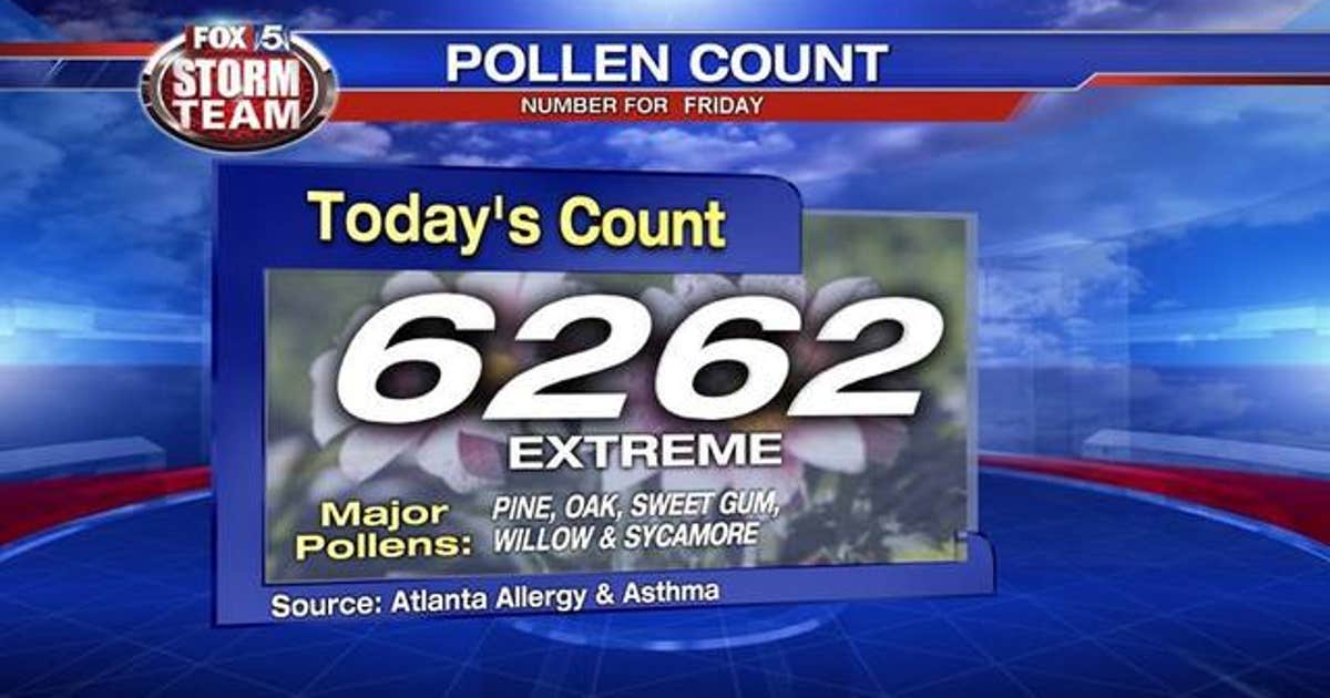 Friday's pollen count 5th highest on record | FOX 5 Atlanta