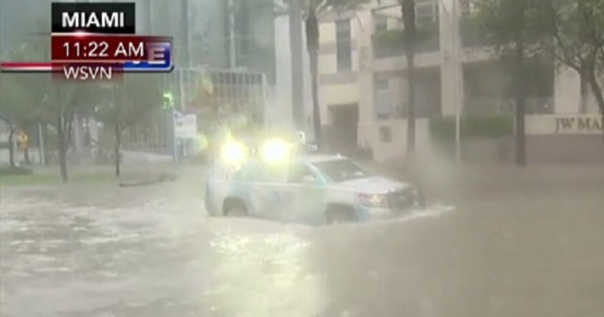 VIDEO: Weather channel van almost floats away in Miami | FOX 5 Atlanta