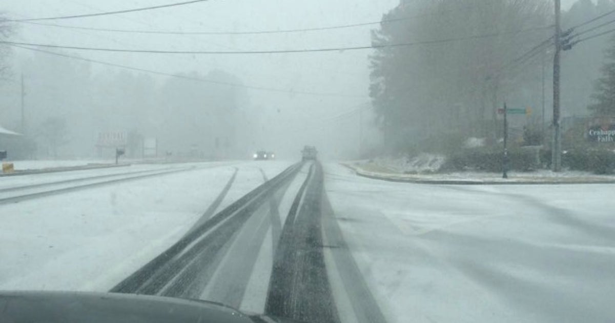 Bitter cold, strong winds as snow moves out | FOX 5 Atlanta