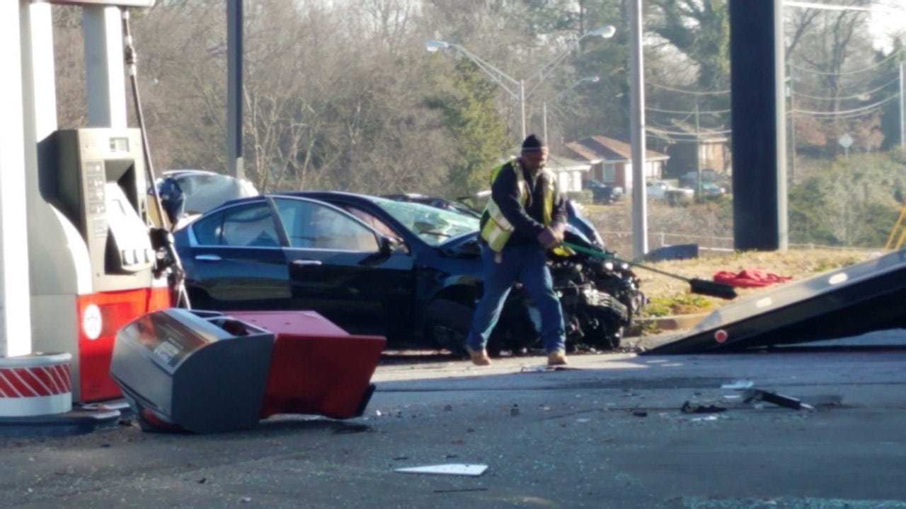 Suspect crashes into gas station after Georgia State Patrol chase | FOX ... Suspect crashes into gas station after Georgia State Patrol chase | FOX ...