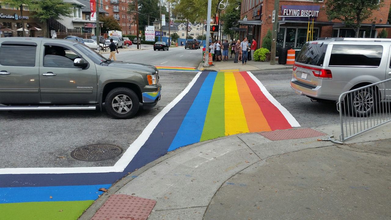 'Atlanta Rainbow Crosswalks' to be made permanent | FOX 5 Atlanta