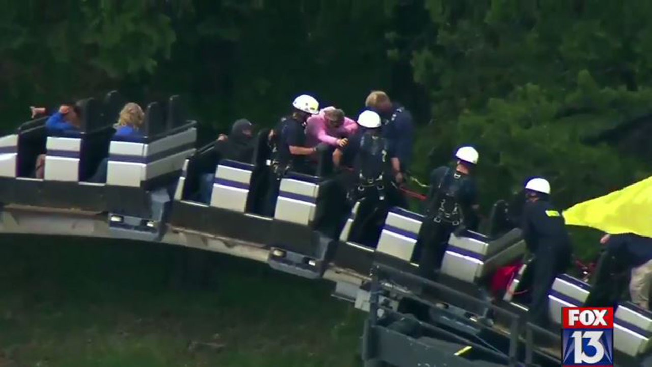 Emergency crews rescue riders stuck on roller coaster | FOX 5 Atlanta