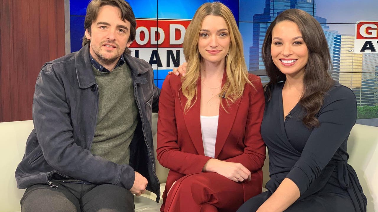Brianne Howey And Vincent Piazza From The Passage On Good Day Atlanta Fox 5 Atlanta