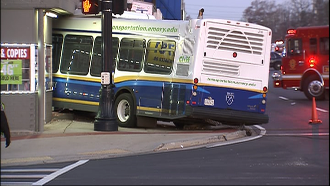 Firefighters: 10 Injured after Emory University Bus Crashes into ...