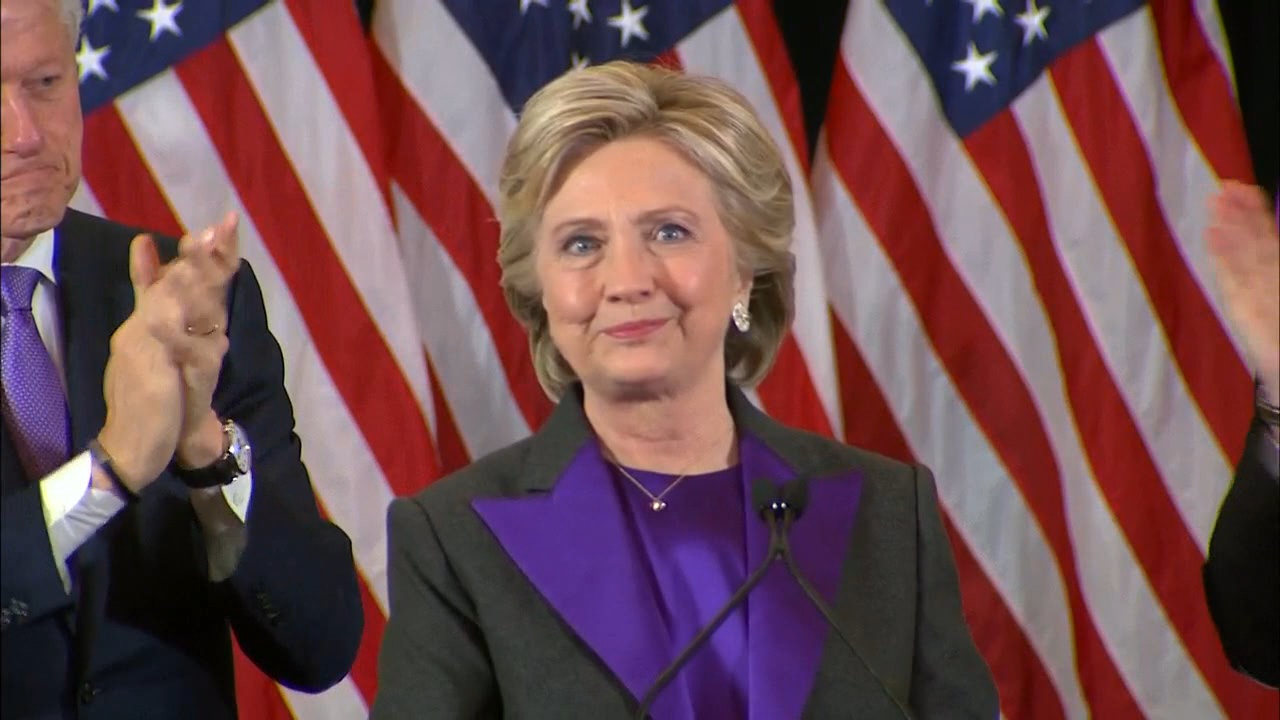 WATCH: Hillary Clinton concedes defeat during emotional speech | FOX 5 ...