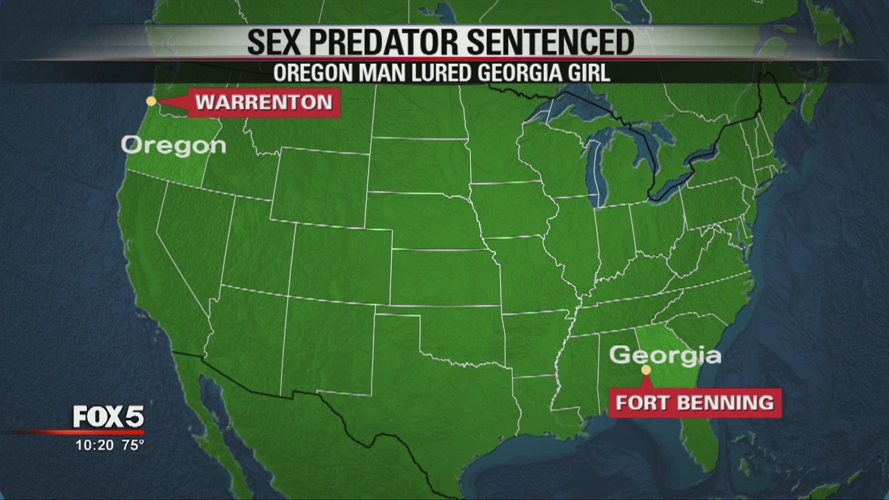 Sex Predator Sentenced Oregon Man Lured Georgia Girl