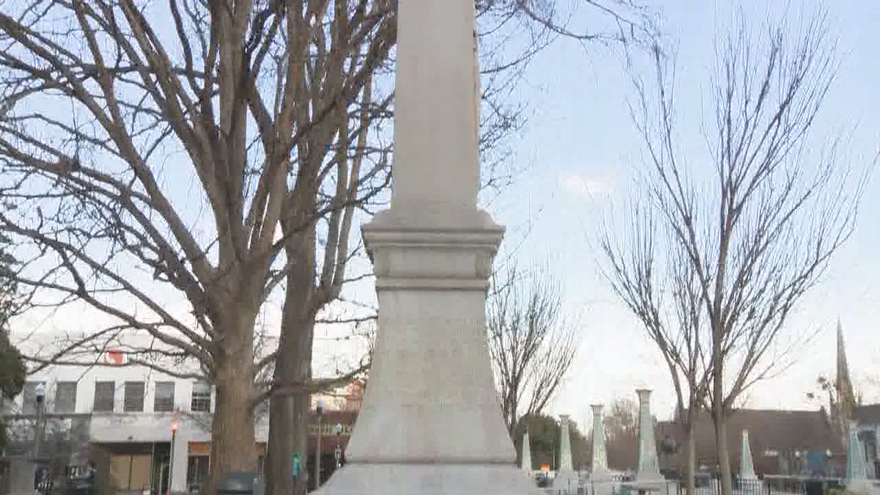 Decatur Confederate monument defaced