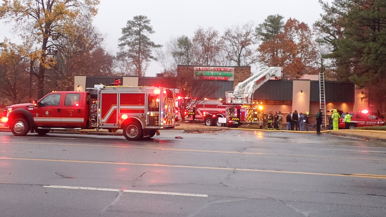 Gun range on fire in Sandy Springs | FOX 5 Atlanta