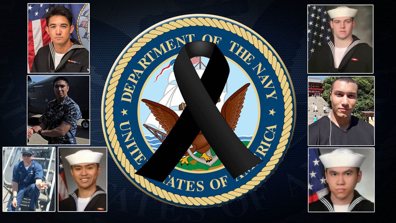 Navy identifies sailors killed in USS Fitzgerald crash with a civilian ...