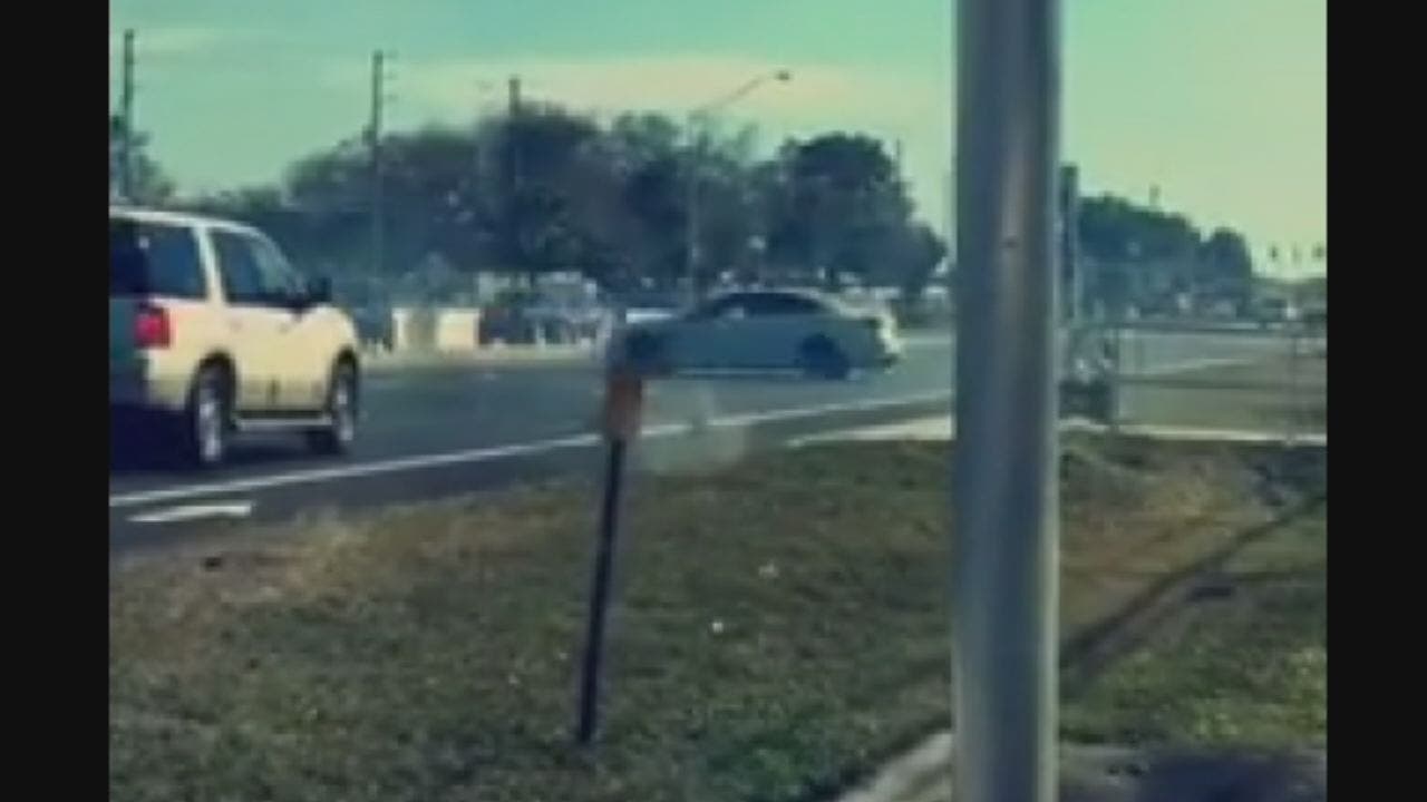 Driver wanted for doing dangerous donuts on busy road | FOX 5 Atlanta